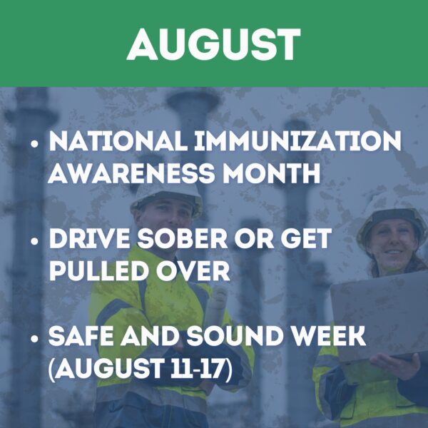 Monthly Safety Topic Calendar - Maximize Your Safety Meetings